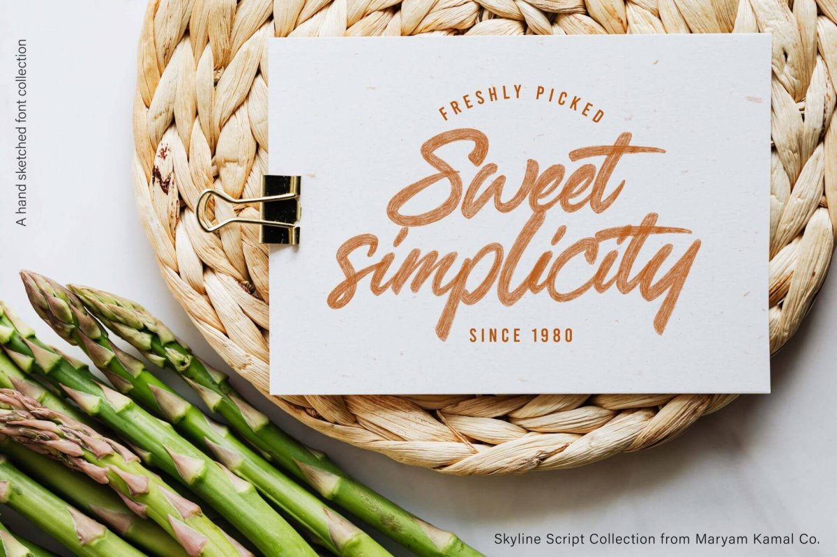 Skyline Script Font Collection – ReveryWorks