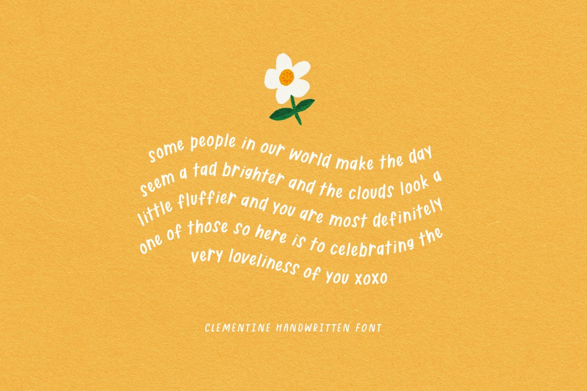 Clementine Handwritten Font – ReveryWorks