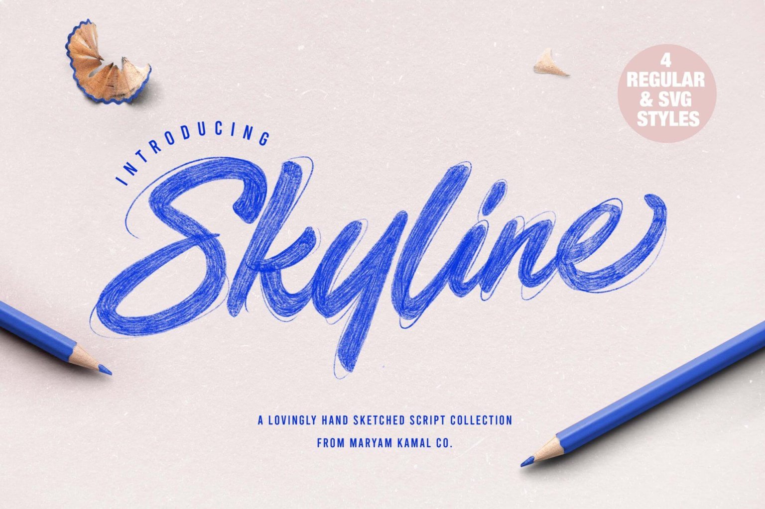 Skyline Script Font Collection – ReveryWorks