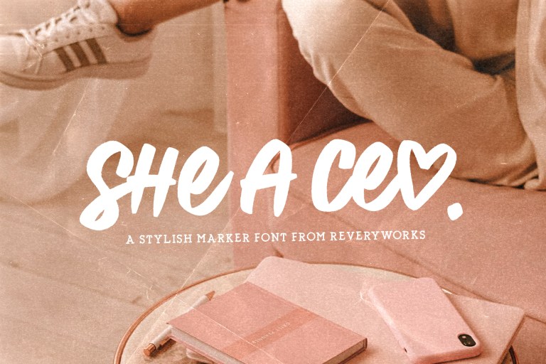 She a CEO – Catchy Marker Font – ReveryWorks